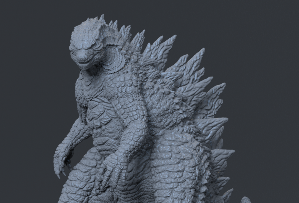Godzilla (2014) Angry Pose for 3D Print