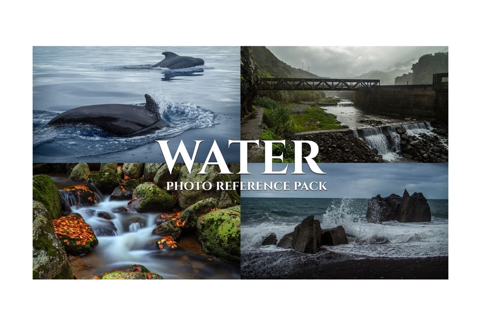 Water - Reference Photo Pack For Artists 437 JPEGs noAI