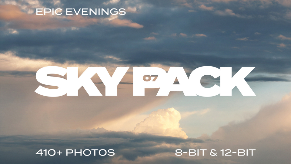 SKY PACK 07 / Epic Evenings — photo reference pack