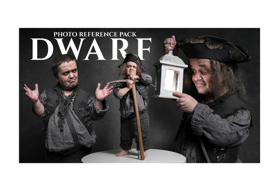 A Dwarf - Reference Photo Pack for Artists 1122 JPEGs noAI