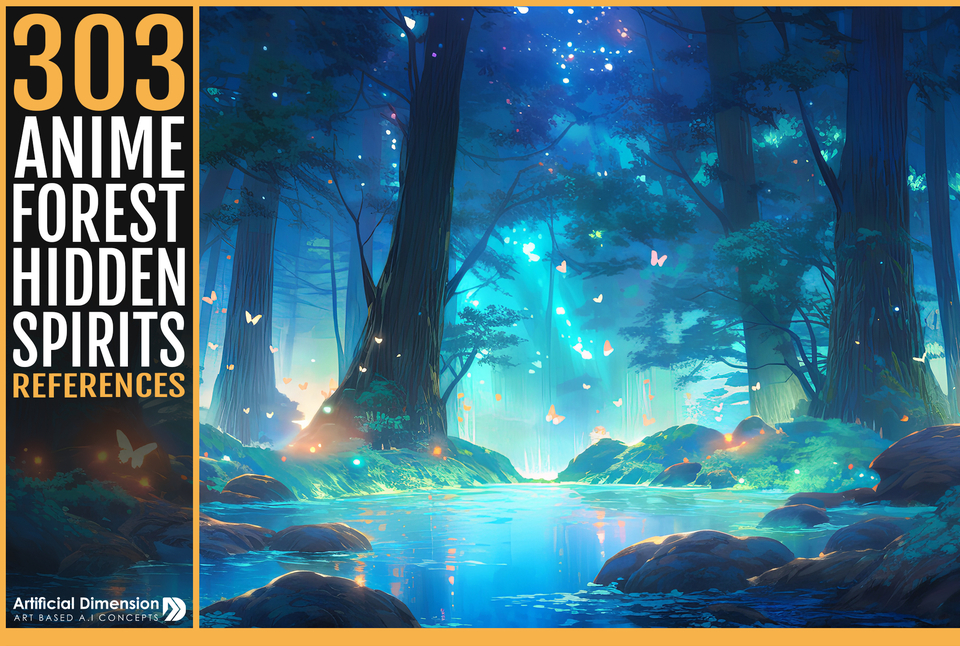 303 Anime Forest with Hidden Spirits