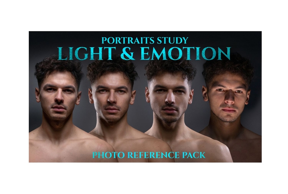 Portraits Study - Light & Emotion - Reference Photo Pack 797 JPEGs noAI