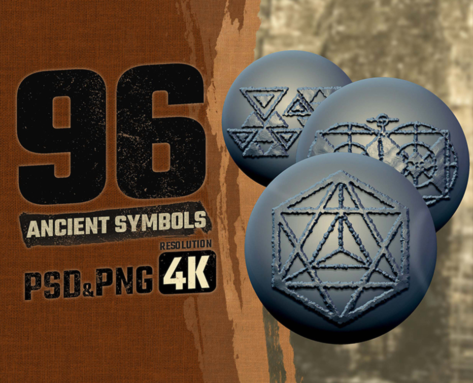 Timeless Artifacts: 96 High-Resolution Alpha Brushes