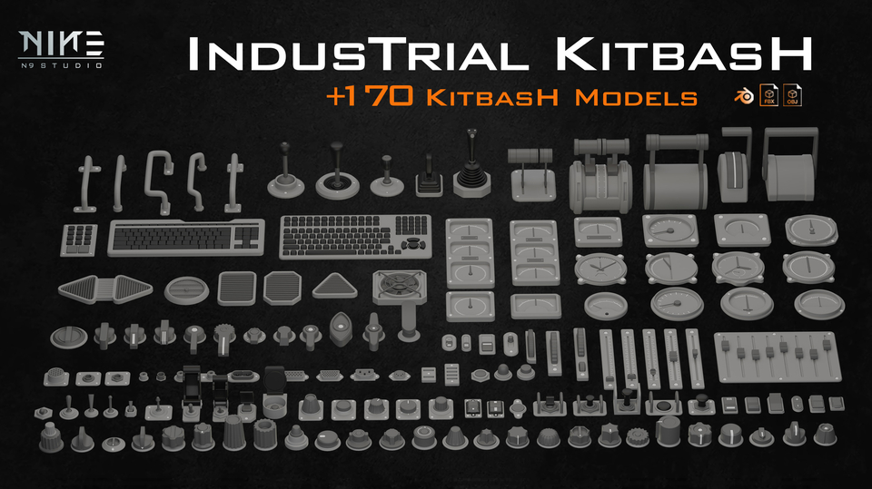 Industrial Kitbash-V3- Control Panel Details