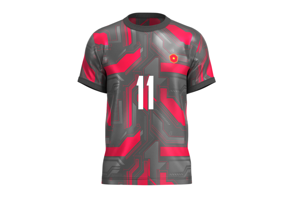 Soccer Football Rust Red with Ash color Jersey Player-11 | Marvelous ...