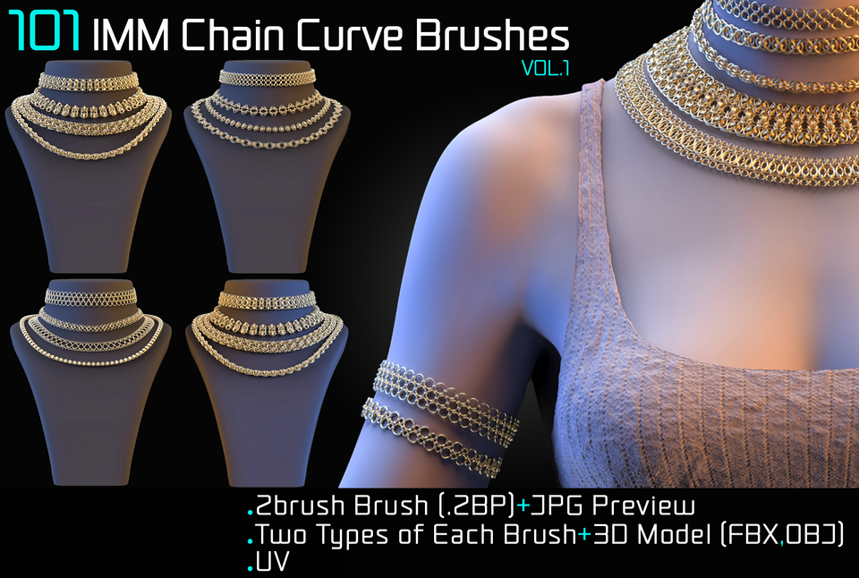 101 IMM Chain Curve Brushes - Vol-1