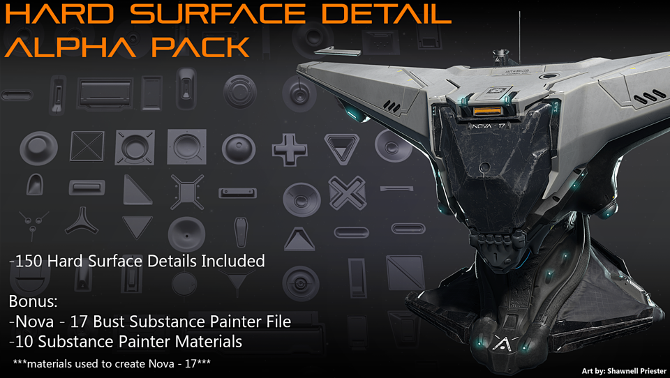 Hard Surface Detail Alphas