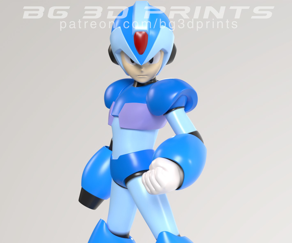 Megaman X Fanart 3D Print STL file