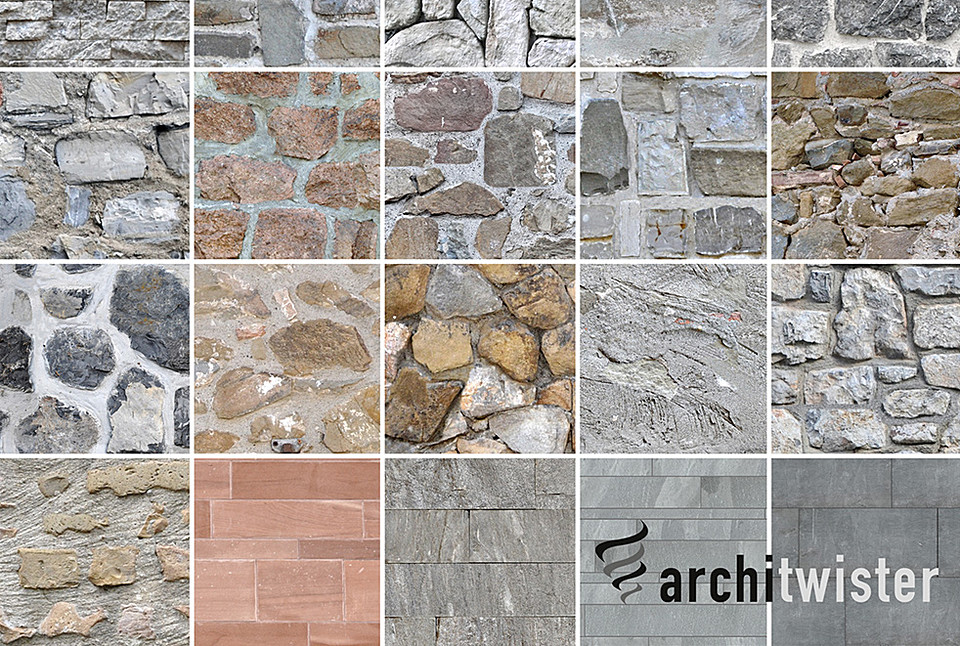 25 Seamless Stone Wall Textures