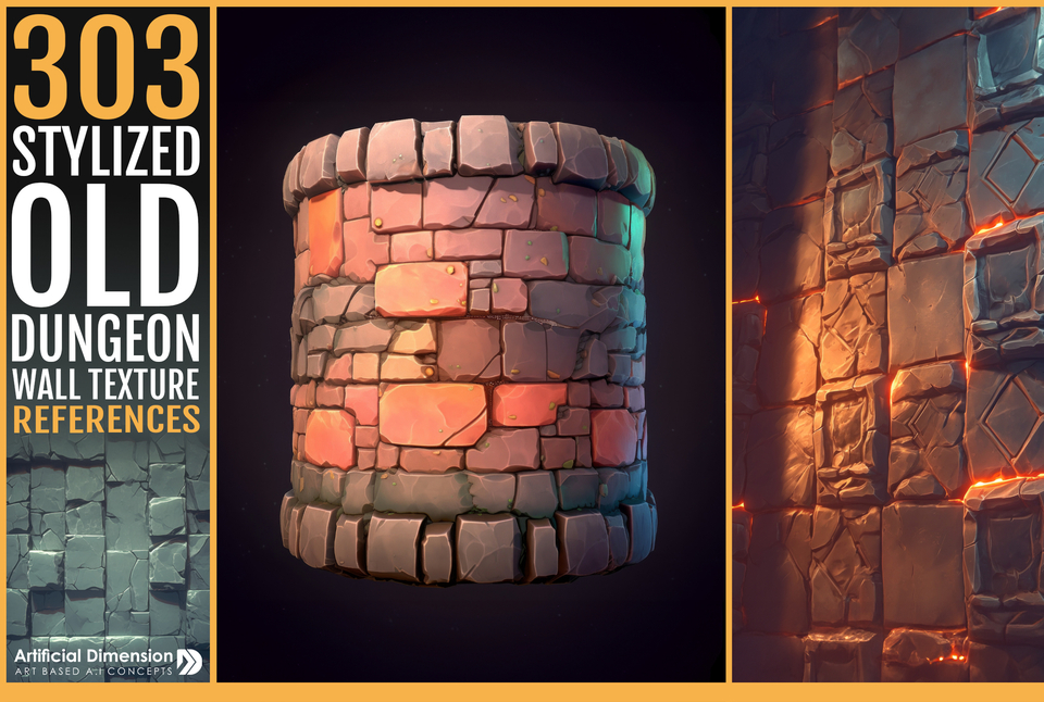 303 stylized Old Dungeon Wall Texture