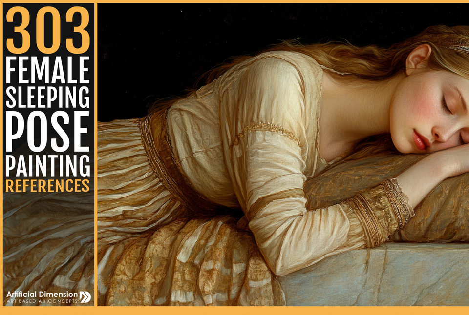 303 Female Sleeping Pose painting