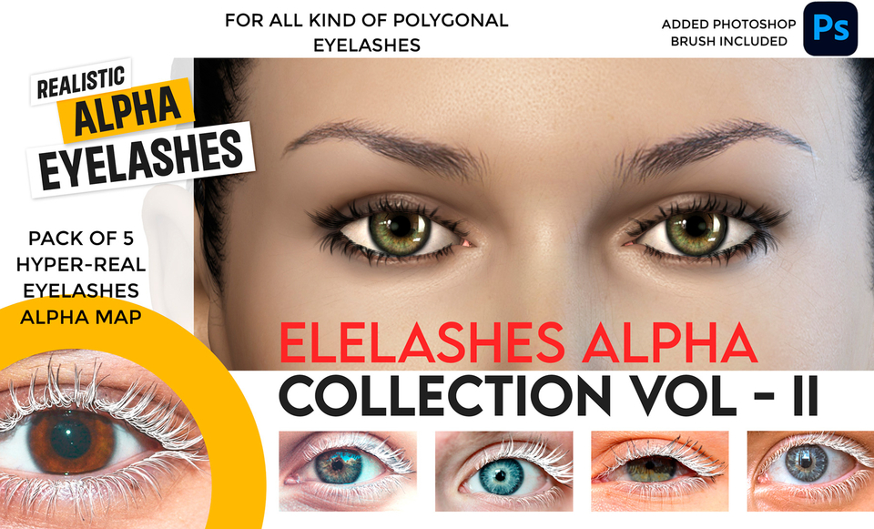 Eyelashes Alpha Collection vol-II