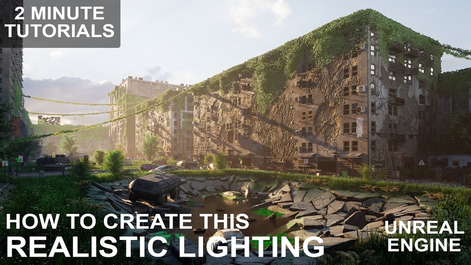 How to create this realistic lighting in Unreal Engine Under 2 mins