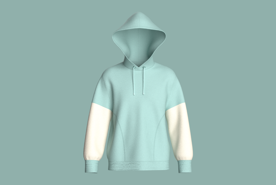 Mens Two color Hoodie | Marvelous | Blender