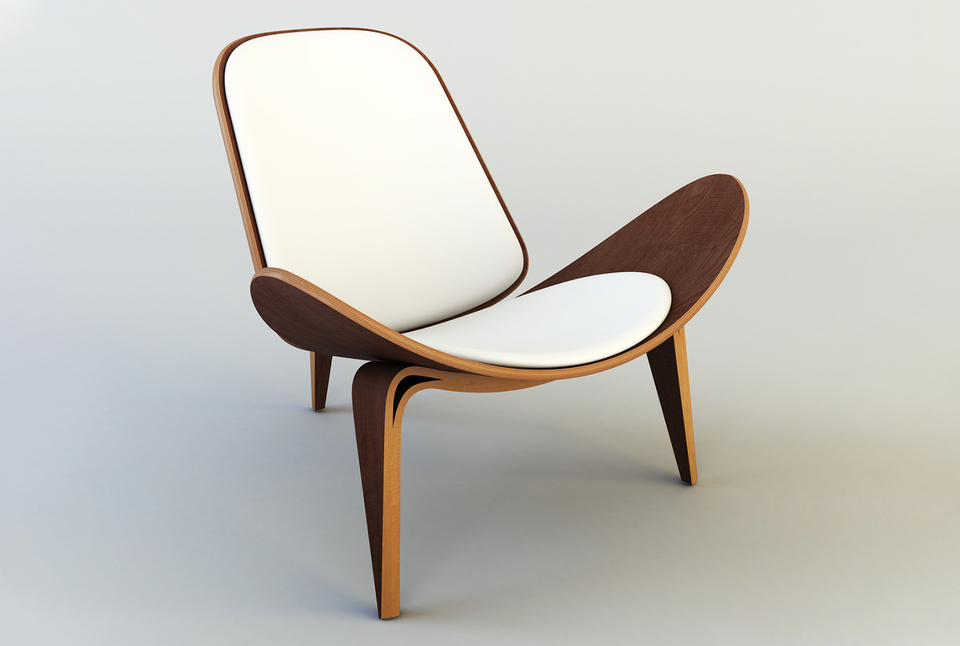Shell Chair 3d Model