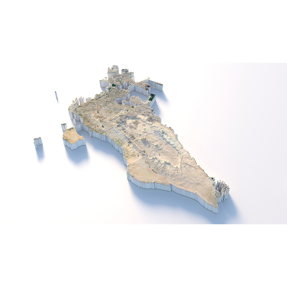 Bahrain Terrain Map