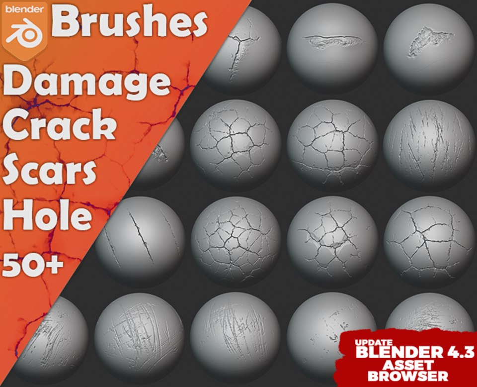 Damage Brushes For Blender