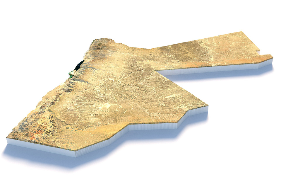 Jordan Terrain Map