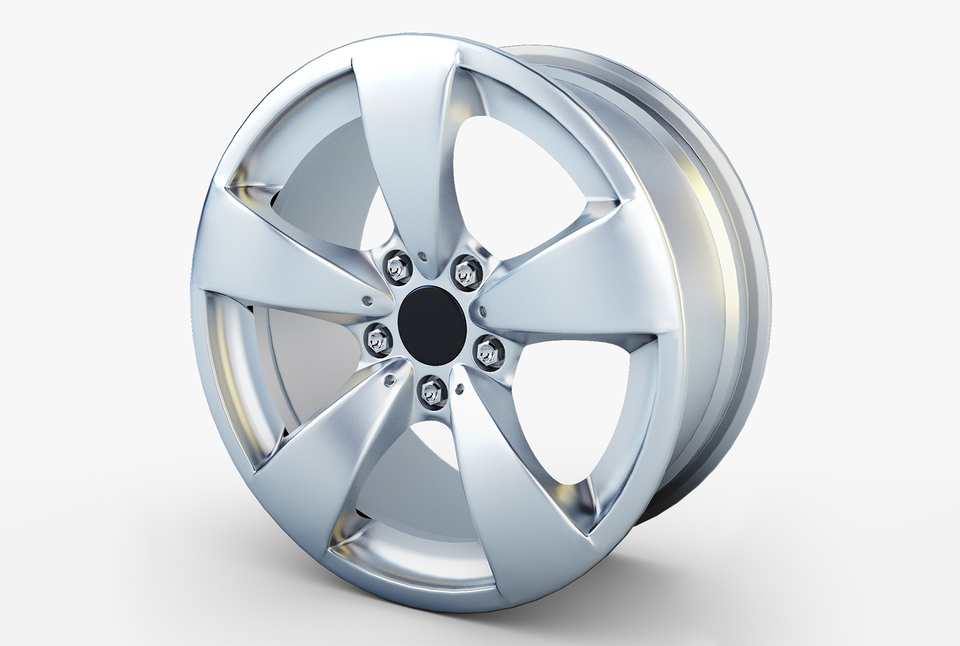Style 138 Wheel Silver Mid Poly 3d Model