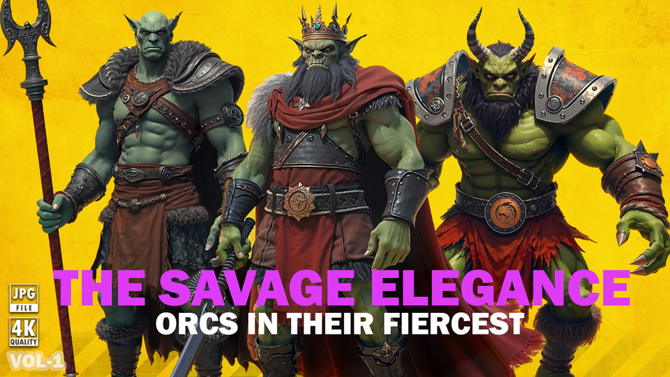 50 4K Orc Characters Collection – Highly Detailed Photo Reference and ...