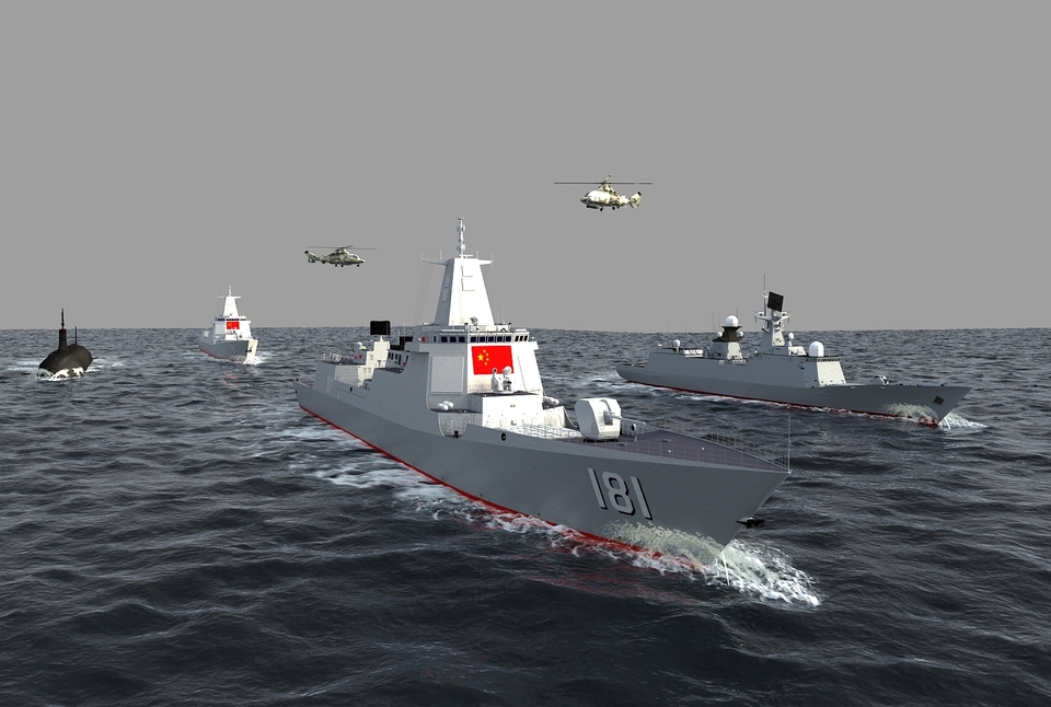 Type 055 guided-missile destroyer Warship Large destroyer 054A frigate