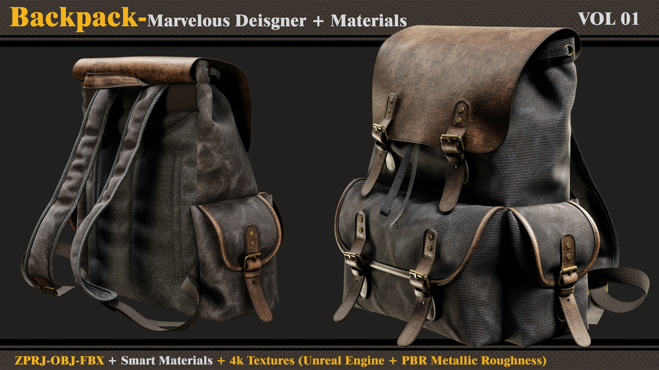 Backpack-Models+Materials