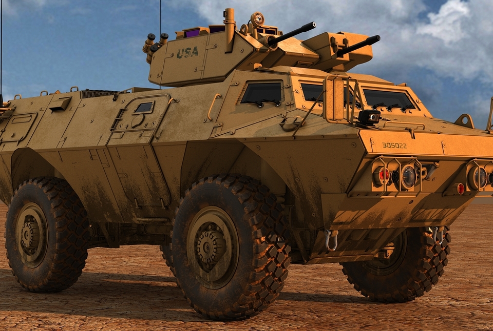 M1117 Defender ASV Armored Security Vehicle Tank Military Vehicle U.