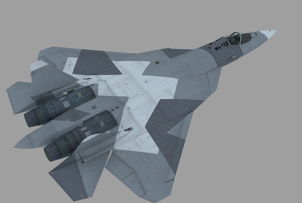 PBR 9 livery Su57 Russian SU57 stealth fighter fifth-generation fighter