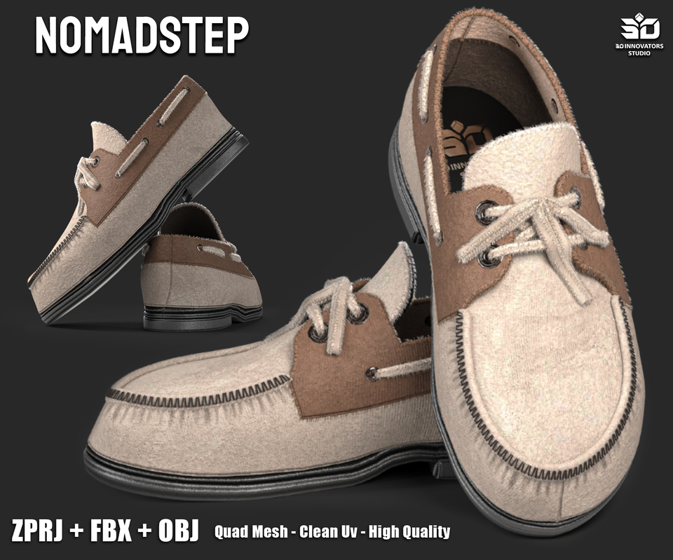 NomadStep High-Quality 3D Shoe Model 3D model
