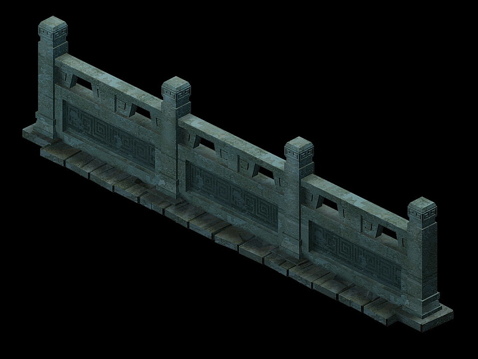 Game Model - Underground Palace Platform fence