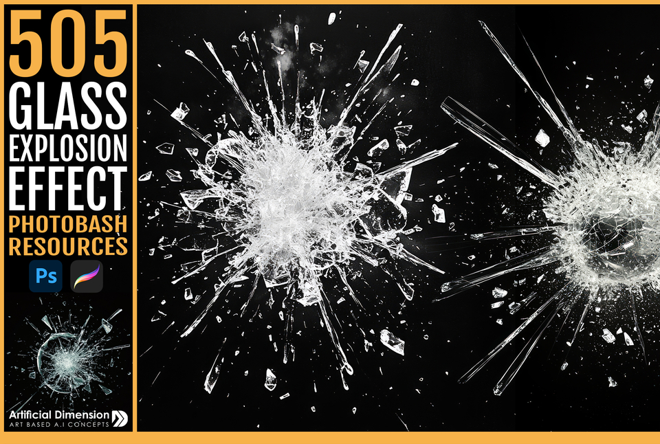 505 Glass Explosion Effect for Photobashing