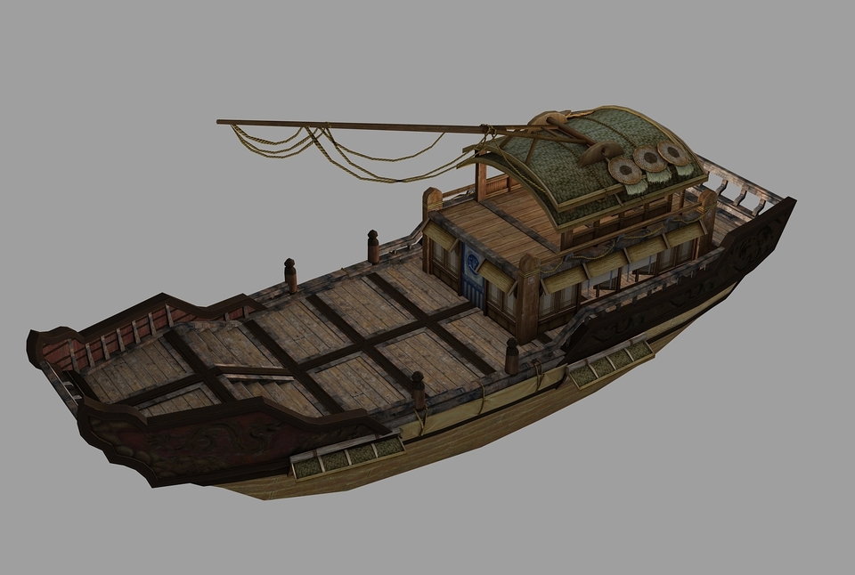 PBR Ancient Chinese water transport ships Transport ships Ancient