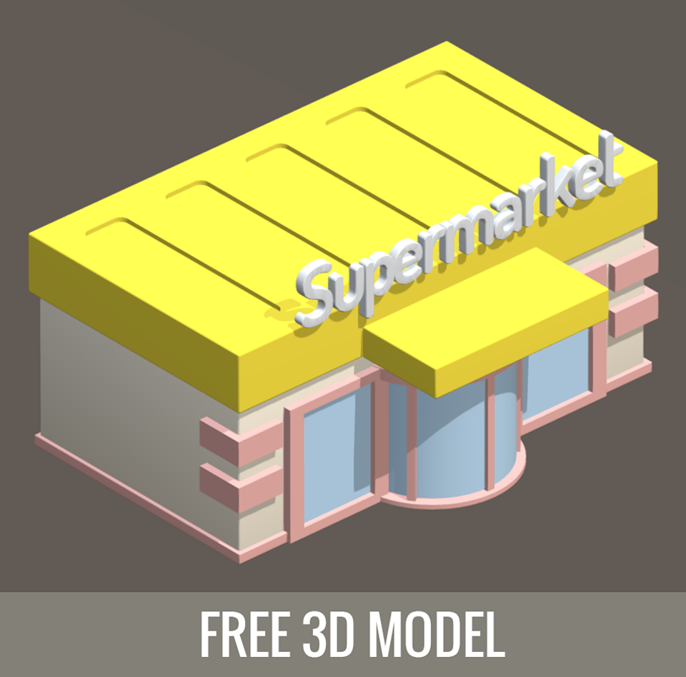 Supermarket 3dmodel