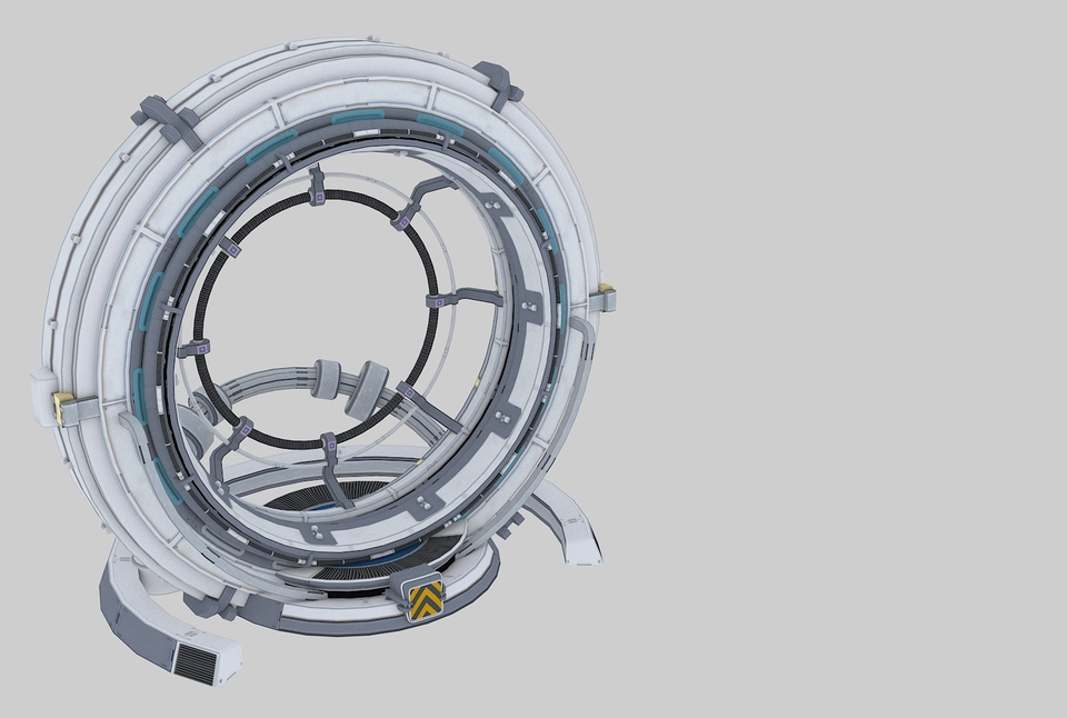 The next generation of sci-fi space teleportation high-tech t