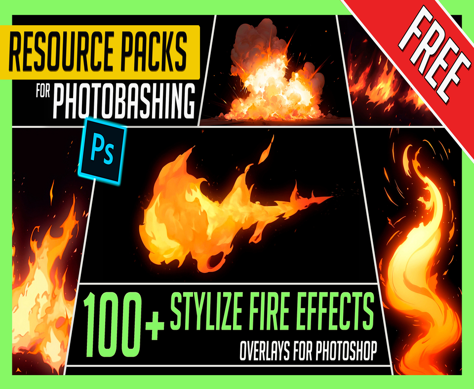 100+ Stylized Fire and Flame Effects Overlay Resource Pack Photos for ...