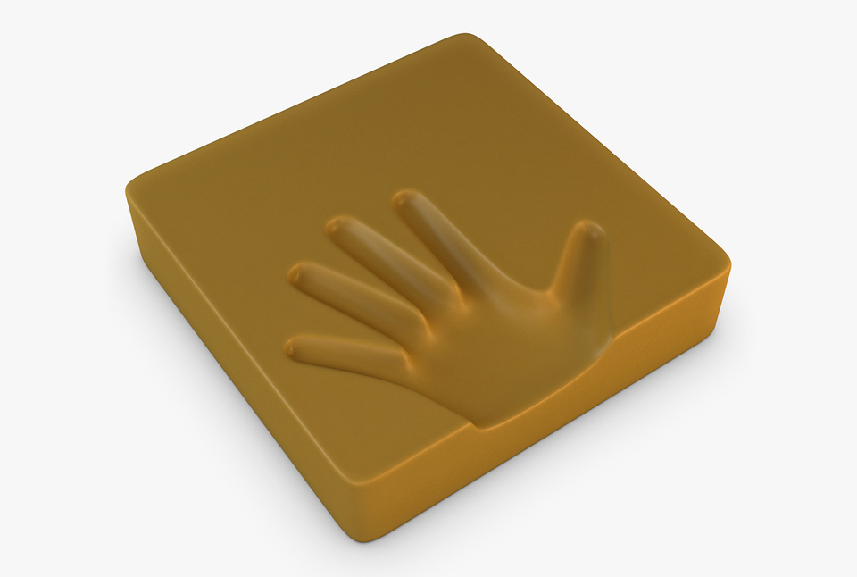 Palm Hand Print 3D Model