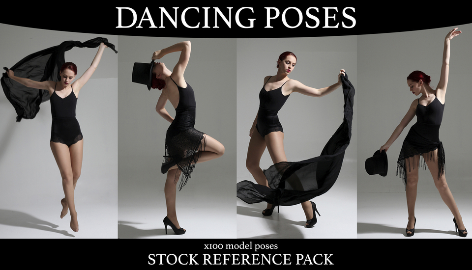 Dancing Poses - Stock Model Reference Pack