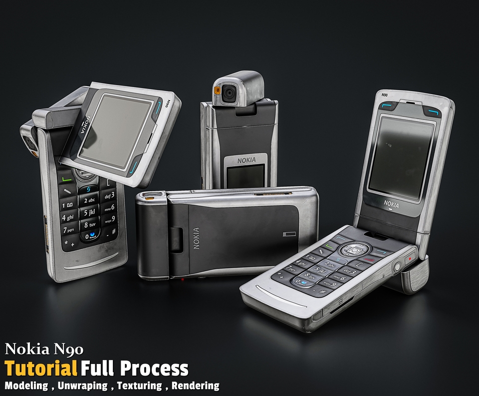 Nokia N90 / Full Tutorial Process + 3D Model