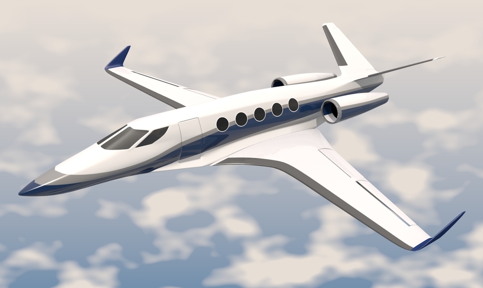 Private jet concept