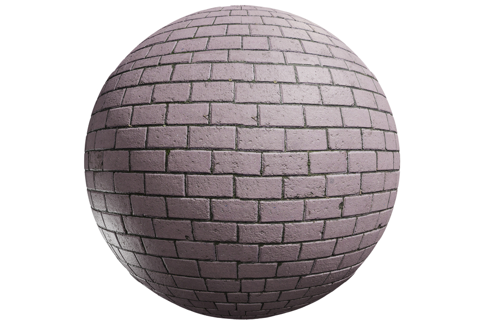 4K PBR Concrete Tile Ground Texture 03 - Guiding Block - photogrammetry