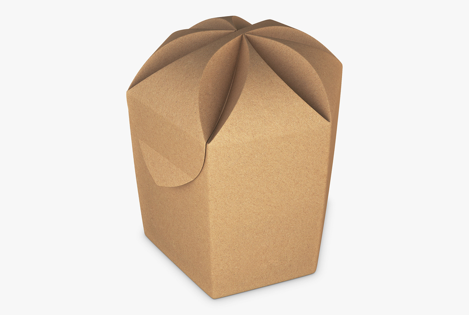 Package Cardboard Hexagon Petal Box M 2 3D Model