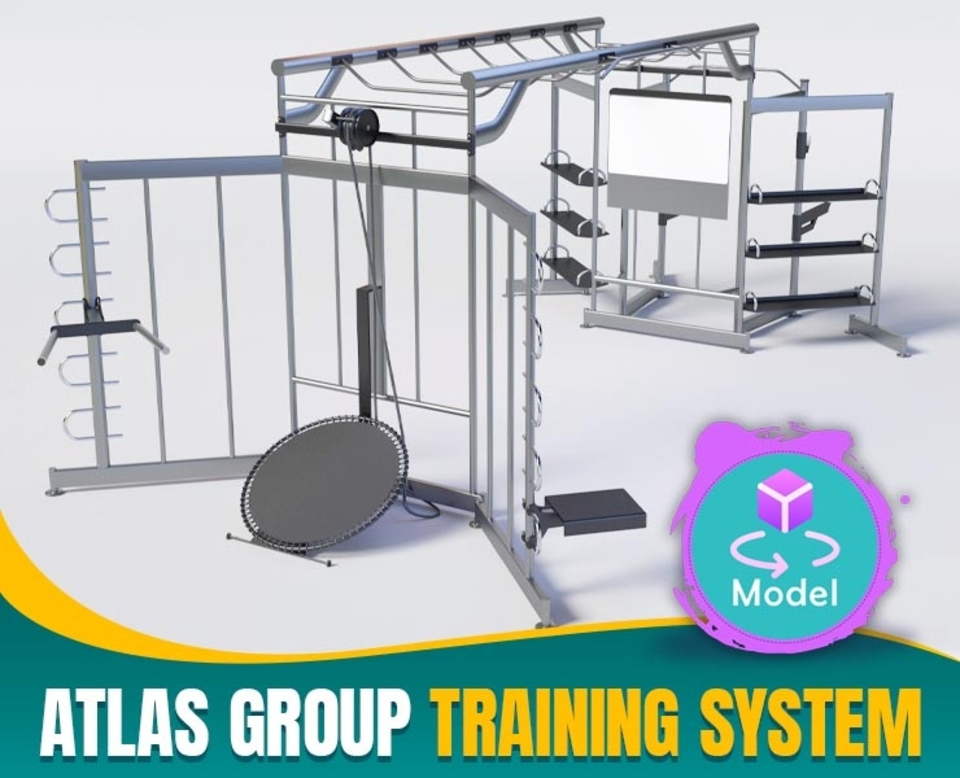 ATLAS GROUP TRAINING SYSTEM - Professional 3D Gym Model