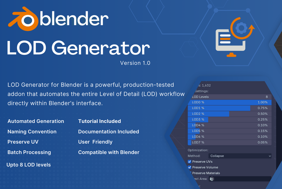 LOD Generator - Blender