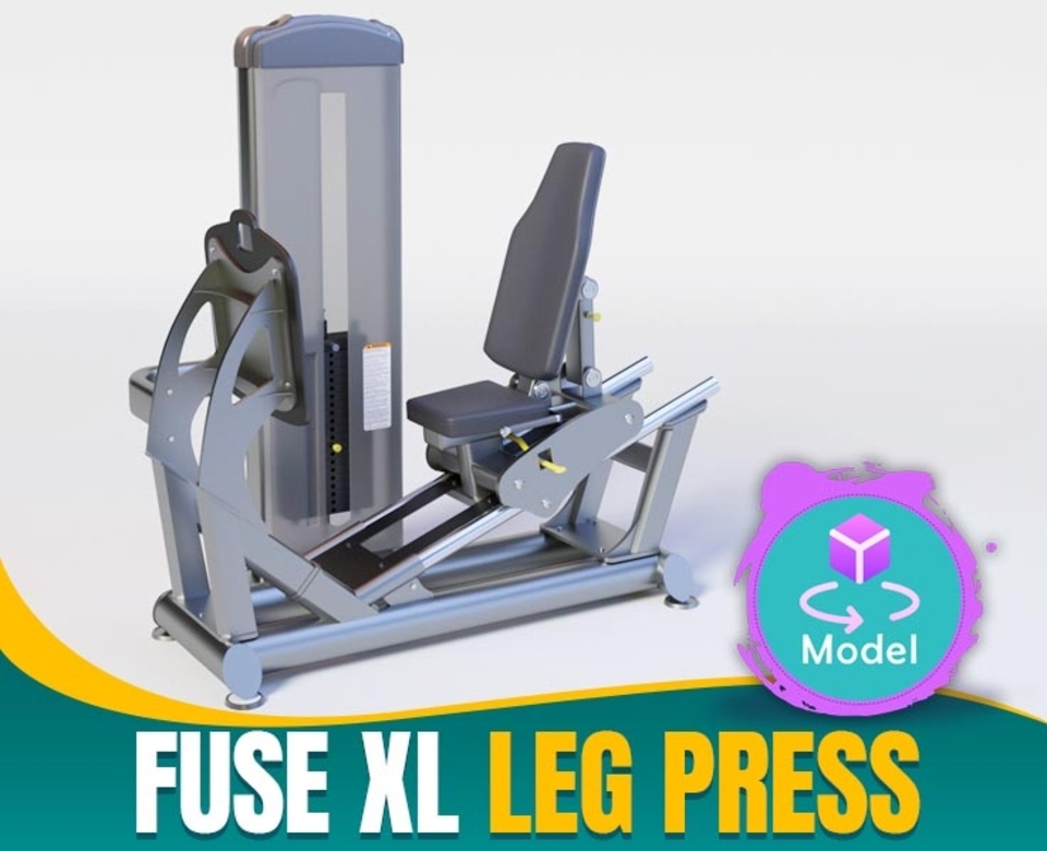 FUSE XL LEG PRESS - Professional 3D Gym Model