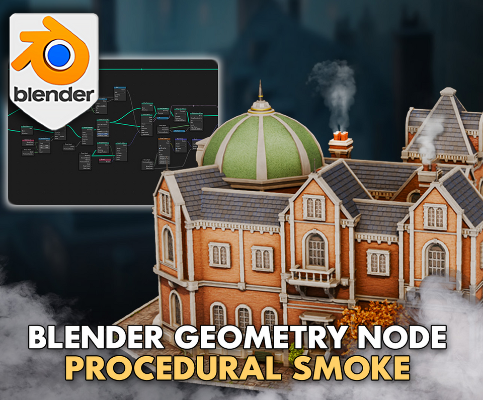 3DT Smoke Generator – Blender Geometry Nodes Procedural