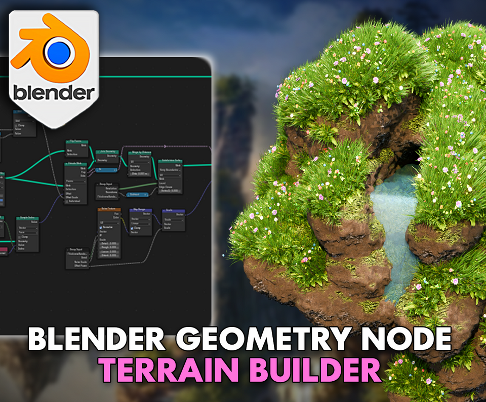 3DT Island Terrain Generator – Blender Geometry Node Procedural