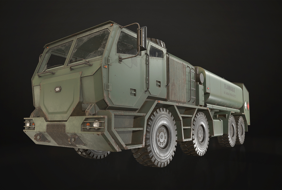 Heavy Military Truck V2 - Tanker