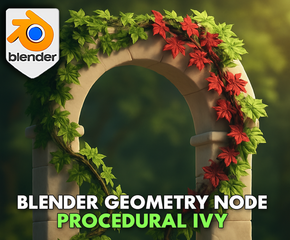 3DT Ivy Generator – Blender Geometry Node Procedural