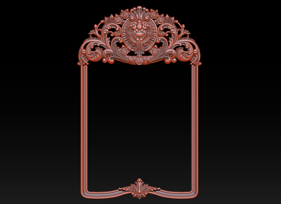 Classical carved frame