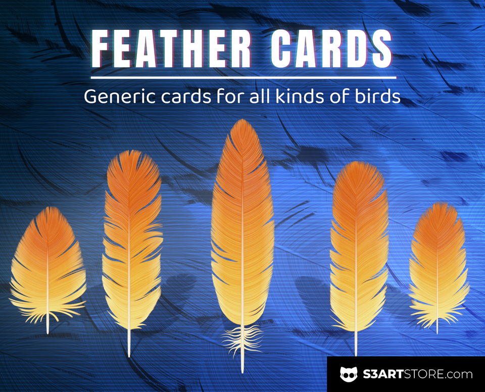 Feather Cards – Game-Ready Feathered Planes for Creatures and Wings